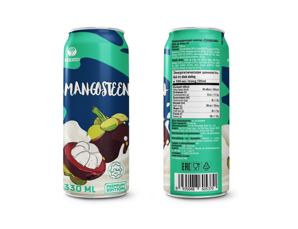 FOODZI мангустин330мл - купить с доставкой по выгодным ценам в интернет-магазине OZON (1291531878)