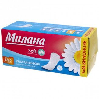 Милана Прокладки ежедневные Ultra Deo Soft Весенние Цветы, 40 шт, 1 уп ...