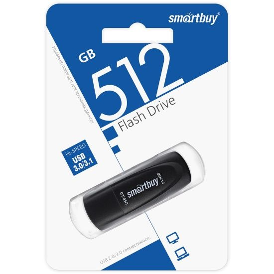 USB-флеш-накопитель SmartBuy USB флешка 512Gb Scout black USB 3.0 512 ...