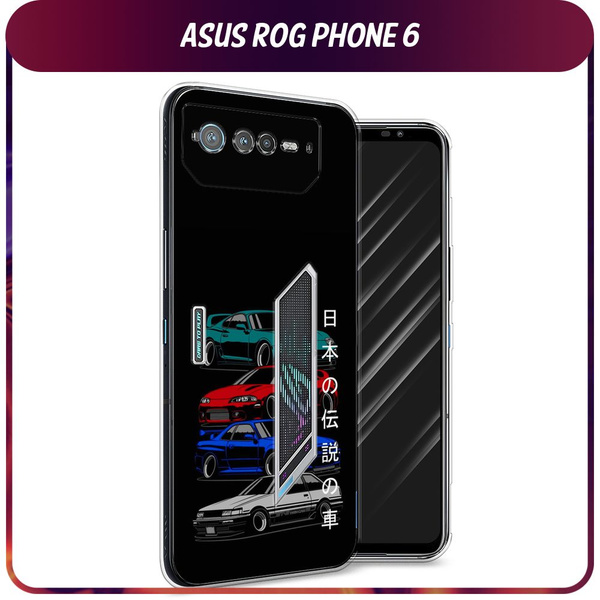Силиконовый чехол на Asus ROG Phone 6 / Асус Рог Фон 6 "JDM Legend cars ...