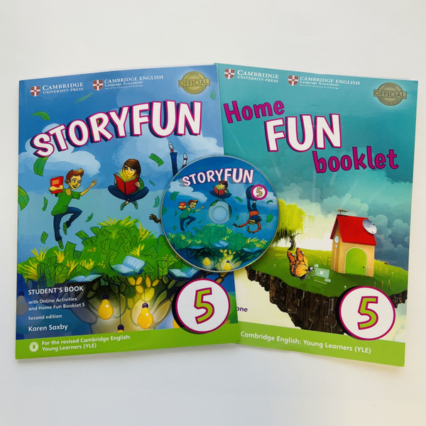 StoryFun 5. ПОЛНЫЙ КОМПЛЕКТ: Student's Book, Home Fun Booklet,CD диск ...