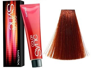 MATRIX, COLOR SYNC Pre-Bonded, Крем-краска для волос №6RC+, темный ...