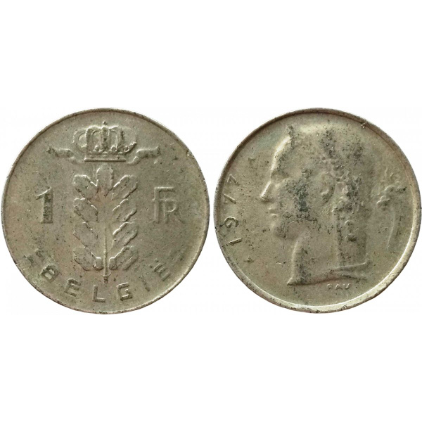 Бельгия 1 франк 1977 год XF KM# 143 Надпись на голландском - BELGI - купить в интернет-магазине ...