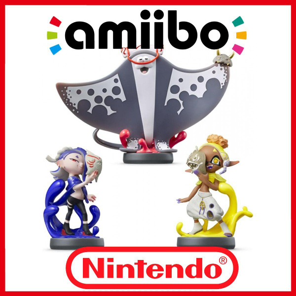 Amiibo Комплект фигурок Шивер, Бигмен и Фрай Shiver, Big Man and Frye коллекция Splatoon 3 ...