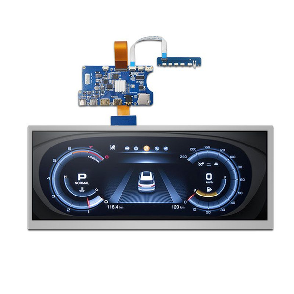 Монитор Wisecoco 12.3 дюймов сенсорный экран 1920x720 IPS ЖК-экран ...