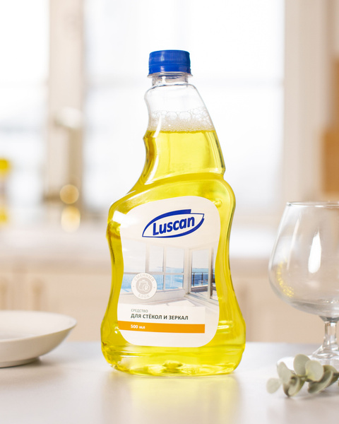 Средство для стекол и зеркал Luscan, жидкость, 500 мл - купить с доставкой по выгодным ценам в ...