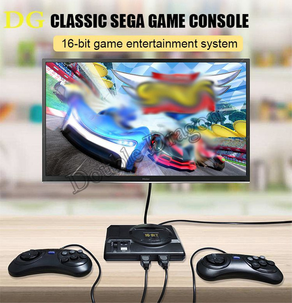 Игровая приставка Retro Mini TV для 16-битных игр Sega MegaDrive с 208 ...