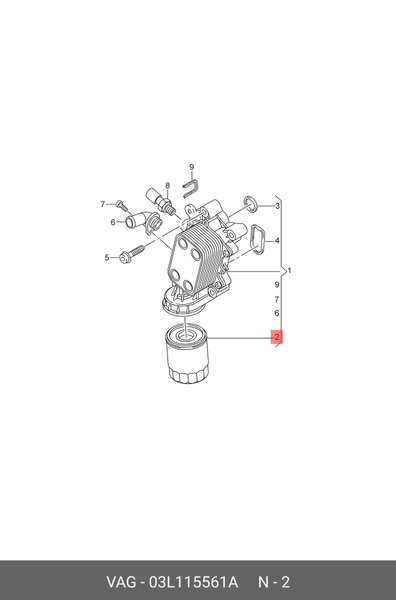 Фильтр масляный Sauvage 03L115561A - купить по выгодным ценам в ...