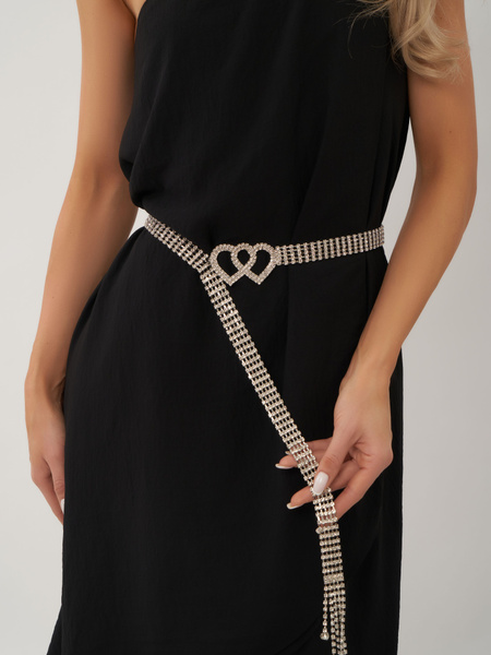 Ремень на платье / ремень женский со стразами 115 см - купить с ...