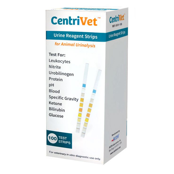 Тест-полоски для анализа мочи CentriVet на 10 показателей, 100 шт ...