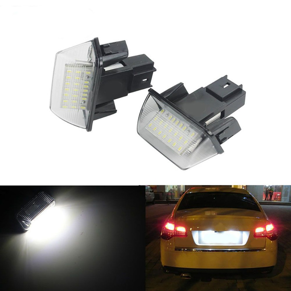 Пара Светодиодных Ламп Номерного Знака 6340A3 Для Peugeot 206 207 306 ...