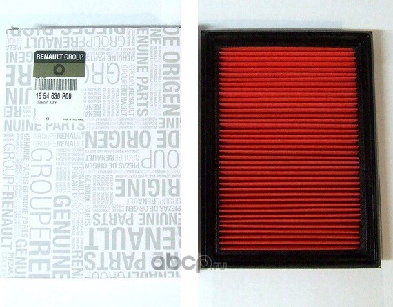 Воздушный фильтр Renault Фильтр воздушный Renault 1654630P00 - купить ...
