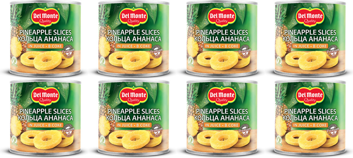 Ананасы Del Monte кольца, набор: 8 штук — купить в интернет-магазине ...