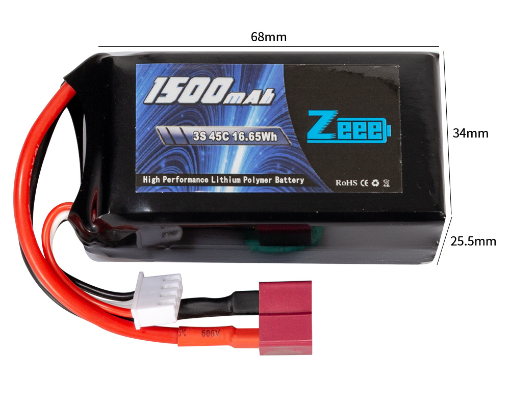 Аккумулятор Zeee Power 3s 11.1v 1500mah 45c SOFT zeee-1500-3s-45c ...