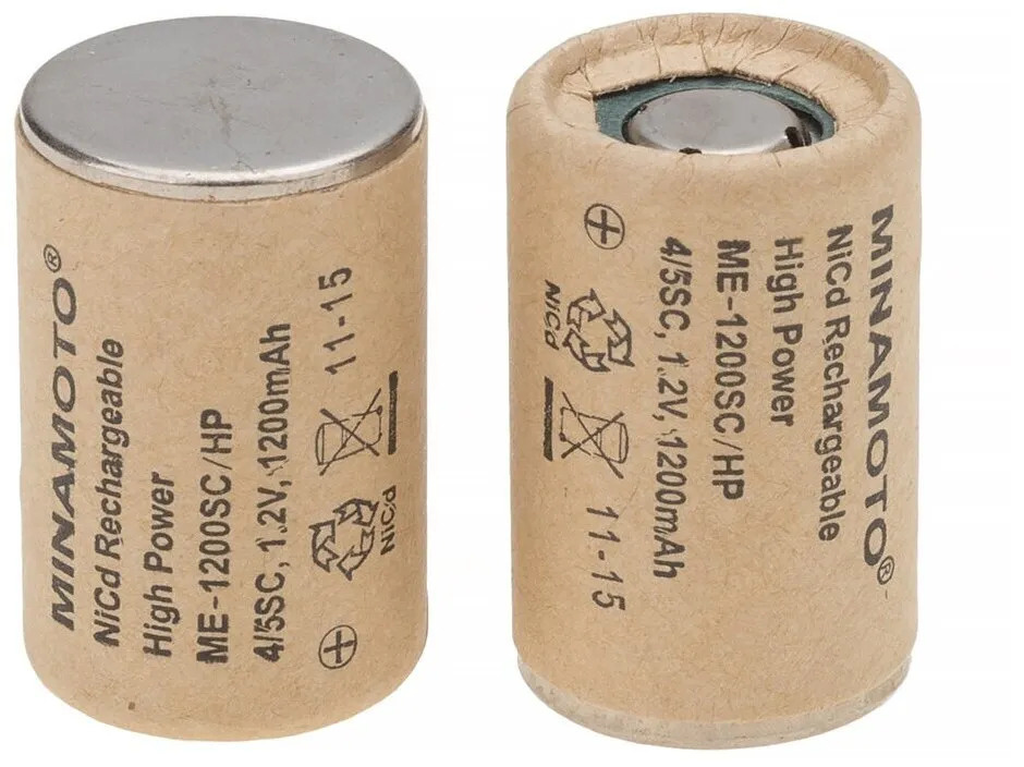 Аккумулятор Minamoto 4/5SC (Ni-CD, 1200mAh, 1.2V) лот из 12ти штук для ...