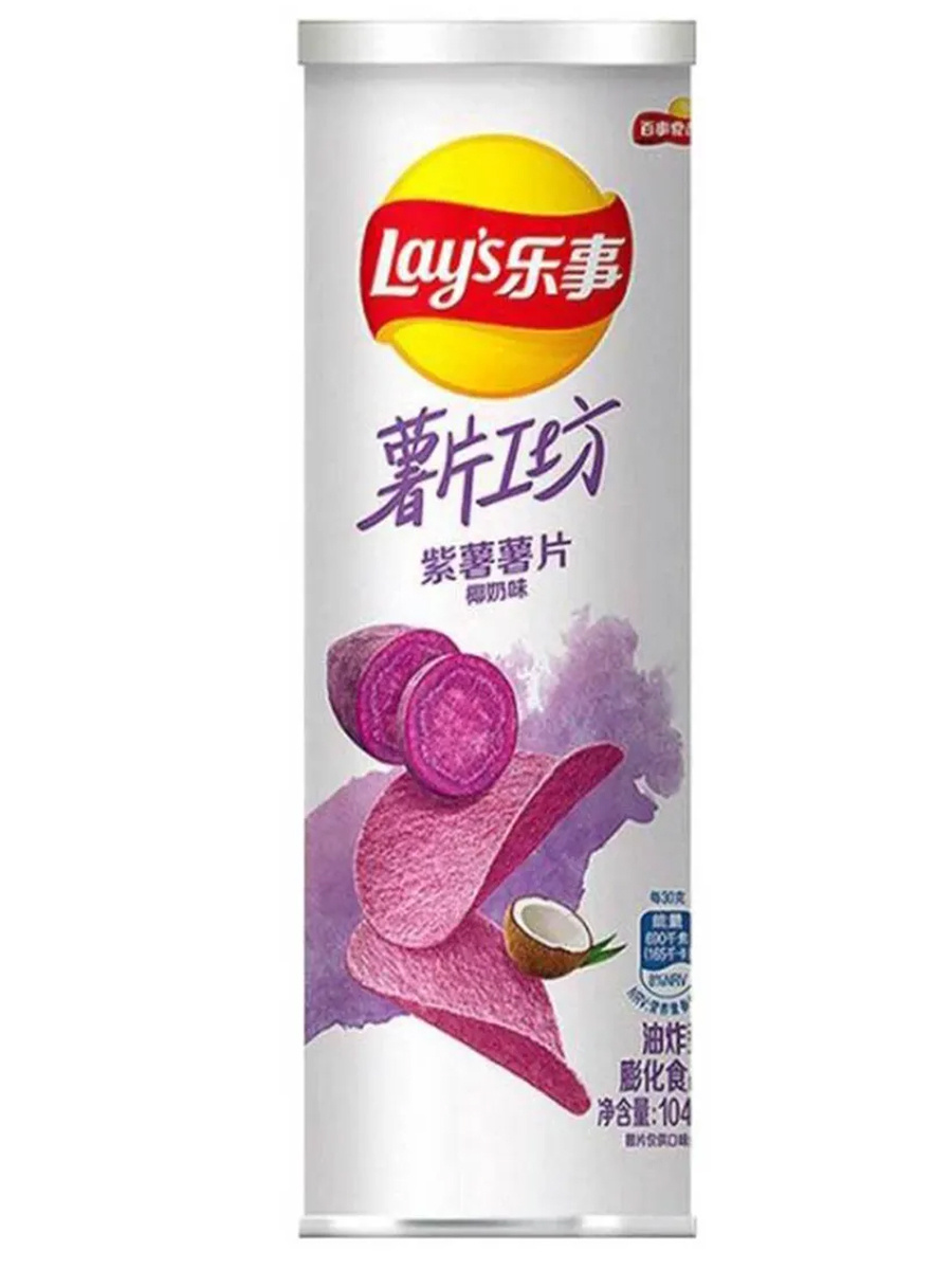 Чиспы Lay's Purple Sweet Potato/Чипсы из фиолетовой картошки со вкусом ...