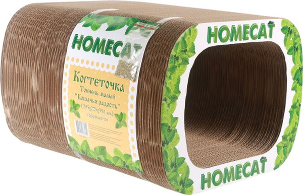 Когтеточка HomeCat Кошачья радость, тоннель малый, 29,5 х 22,5 х 35 см ...