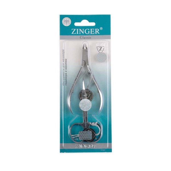 Zinger/ Набор для маникюра Sis-43-S (ножницы и кусачки для кутикулы ...