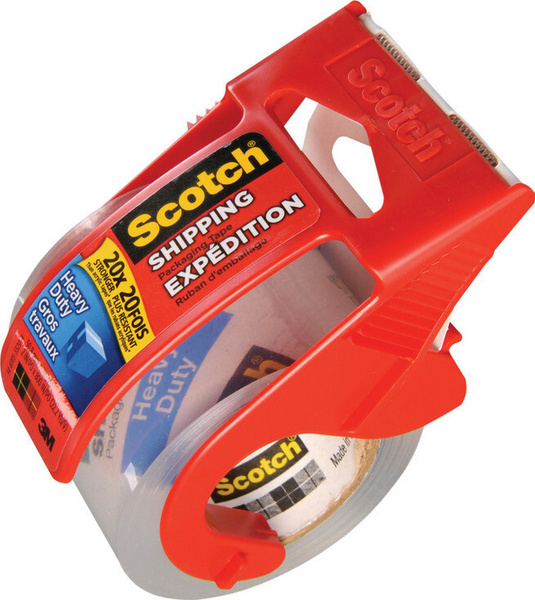 Клейкая лента упаковочная в диспенсере Scotch Экстра 48x20,3м ...