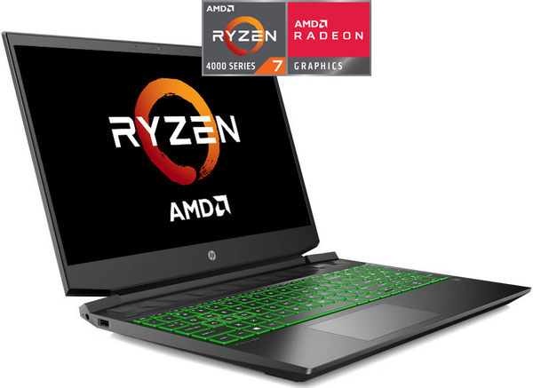 Игровой ноутбук HP Pavilion Gaming 15-EC1032UR, черный купить по низкой ...
