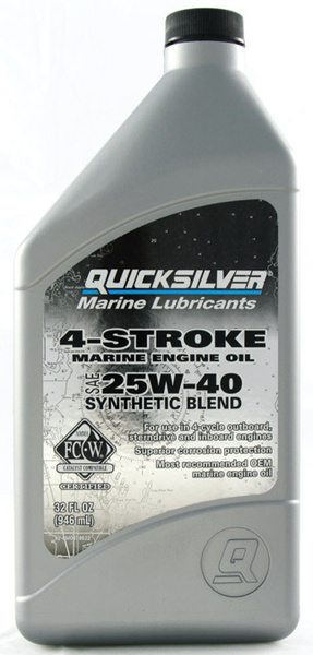 Масло моторное QUICKSILVER 25W-40 Синтетическое - купить в интернет ...