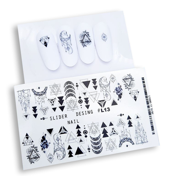 Anna Tkacheva, водные наклейки для ногтей Геометрические фигуры, L-013 - купить с доставкой по ...