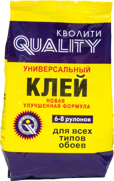 Клей для обоев Quality Универсальный (для всех типов обоев) 6-8 рулонов ...