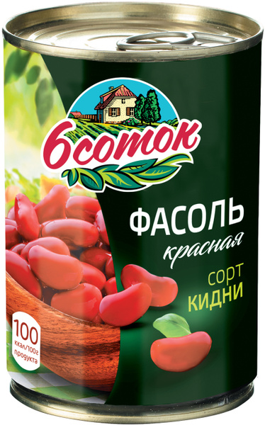 Фасоль красная 6 соток, 400 г - купить с доставкой по выгодным ценам в ...