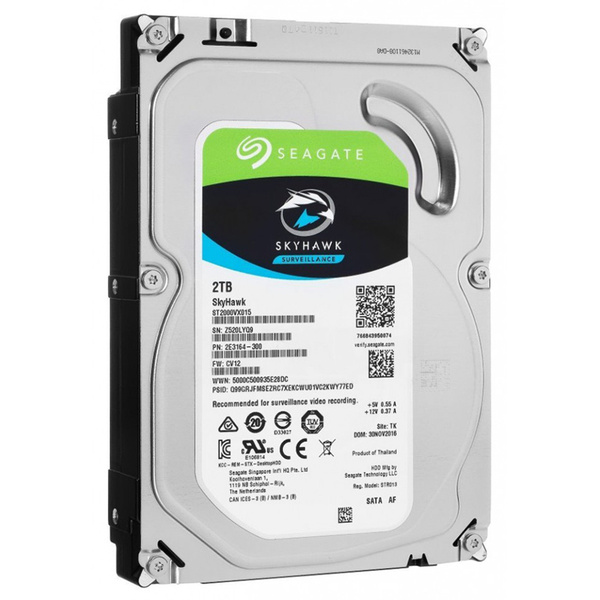 2 ТБ Внутренний жесткий диск Seagate SkyHawk 3.5" 5900 (ST2000VX015 ...
