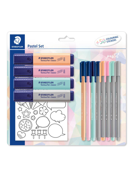 Набор письменных принадлежностей Pastel Set, 13 предметов - купить с ...
