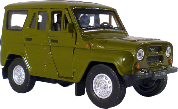 Autogrand модель автомобиля "UAZ-31514 Гражданская, армейский (1/36)" - купить с доставкой по ...