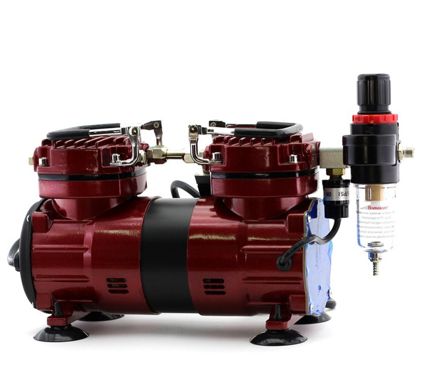 1225 Компрессор Jas 1225, регулятор давления, автоматика, два режима работы, два цилиндра ...