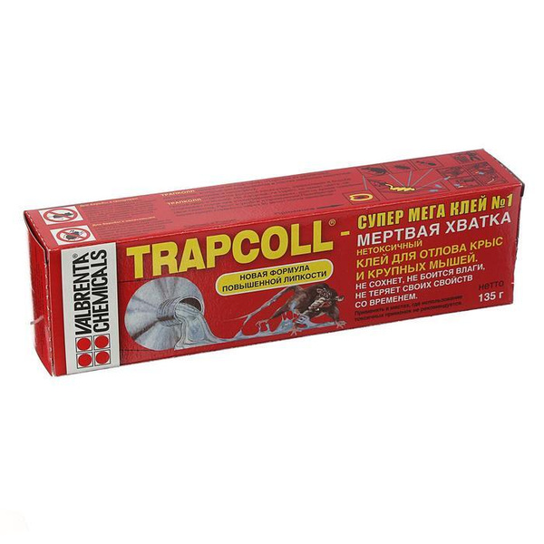 Средство для отлова грызунов Клей TRAPCOLL, туба, 135 г — купить в ...