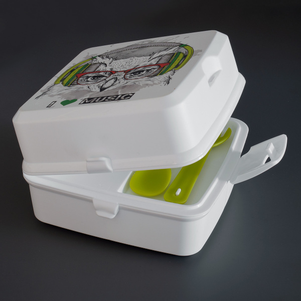 Ланч-бокс elfplast, 1400 мл, 1 шт, белый - купить по выгодной цене в интернет-магазине OZON ...