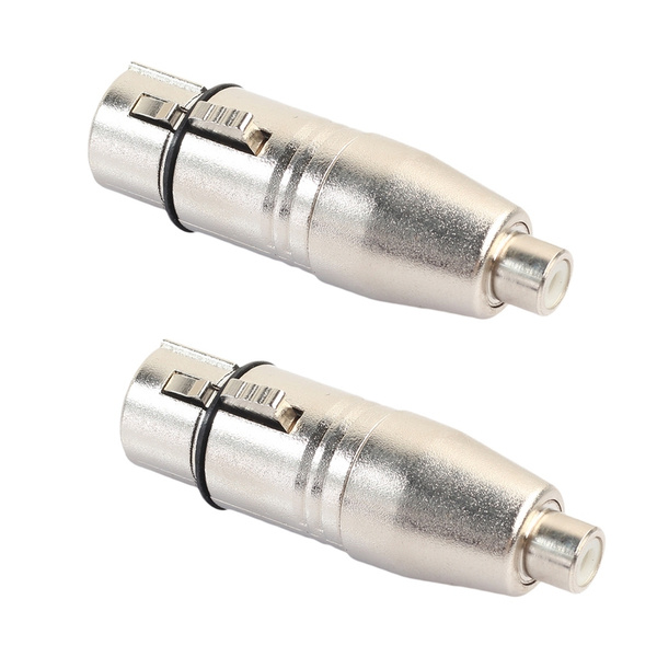2 шт. Переходник XLR на RCA, гнездовой разъем адаптера - купить с ...