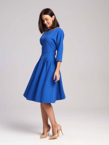 Платье с юбкой клеш ANDREW KLOFF, цвет: синий электрик , Женский, На ...