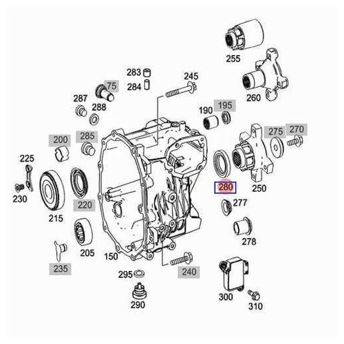 Сальник редуктора заднего моста Mercedes A0239978747 - Mercedes-Benz ...