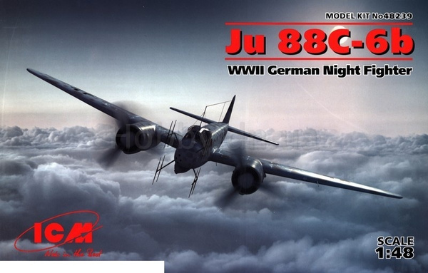 Сборная модель ICM 48239 Ju 88С 6b Германский ночной истребитель Вторая ...