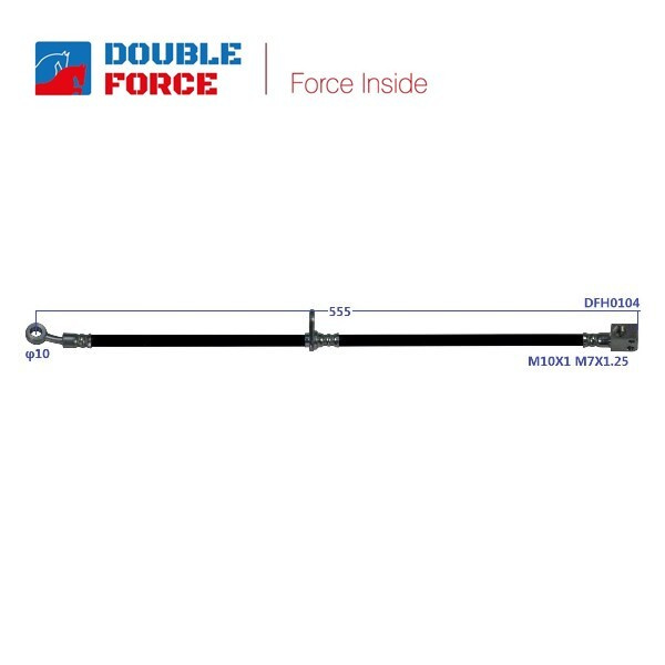 Шланг тормозной DOUBLE FORCE DFH0104 - Double Force арт. DFH0104 - купить по выгодной цене в ...