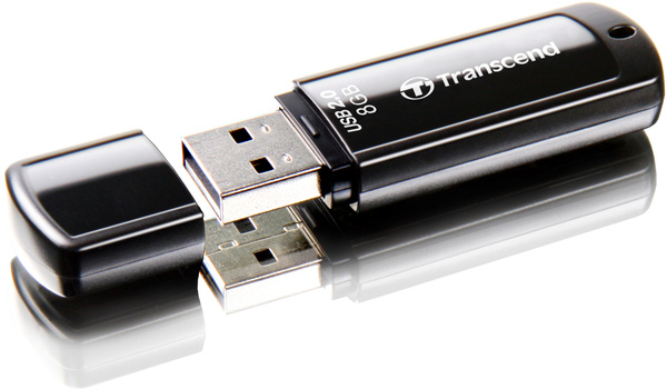 USB-флеш-накопитель Transcend JetFlash 350 (Black) USB 2.0 8 ГБ ...
