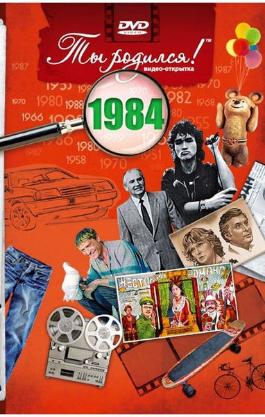 Поздравительная Видеооткрытка 1984 с юбилеем на 40 лет - купить с доставкой в интернет-магазине ...