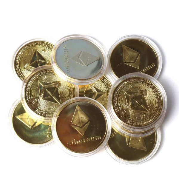 Золотые сувенирные монеты Etherium, набор 10 шт / эфириум - купить в ...