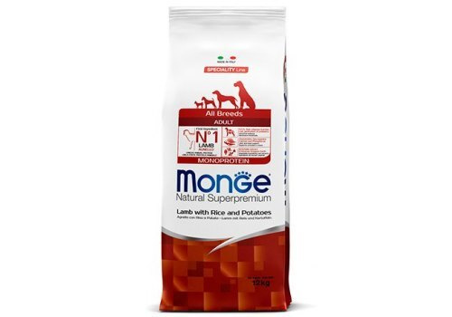 Monge Dog Monoprotein Speciality Adult Lamb & Rice / Сухой корм Монж ...