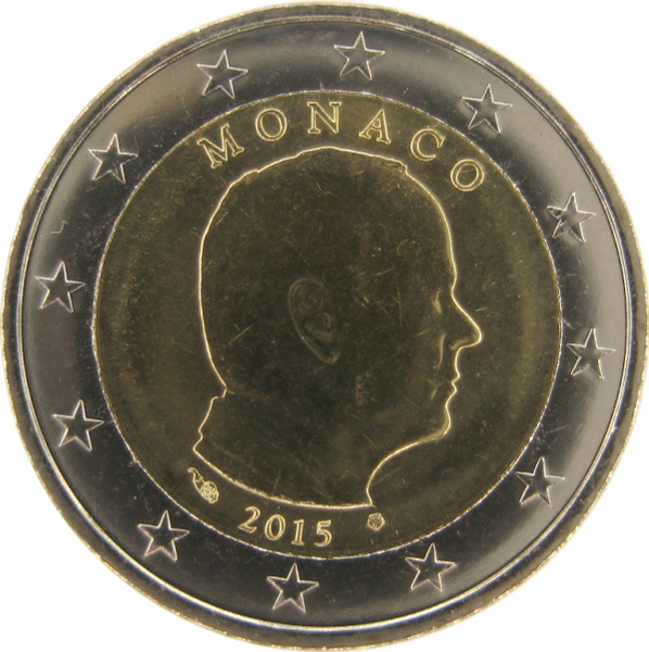 Монако 2 евро 2015 г. Князь Альберт II / коллекционная монета - купить ...