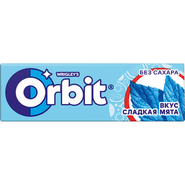 Жевательная резинка Orbit Сладкая мята без сахара, 14 г - купить с ...