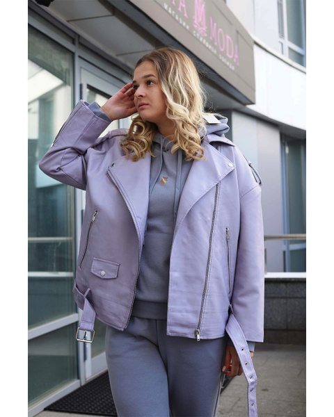 Куртка кожаная Tiya moda - купить с доставкой по выгодным ценам в интернет-магазине OZON (519225365)