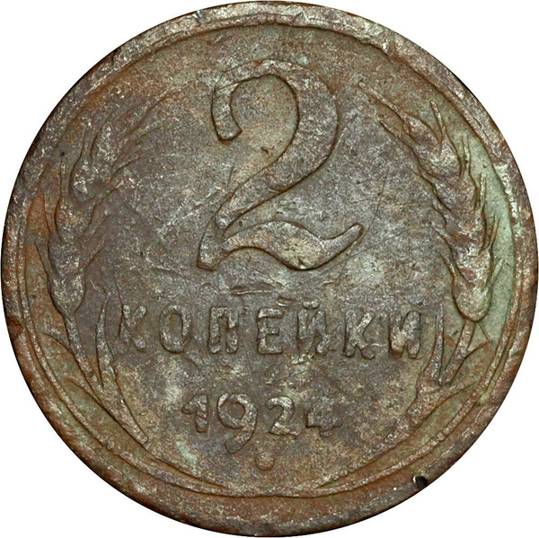 2 копейки 1924 СССР, из обращения - купить в интернет-магазине OZON с быстрой доставкой (731265092)