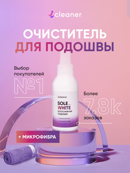 Набор iCleaner: очищающий спрей для чистки обуви и микрофибра - купить ...