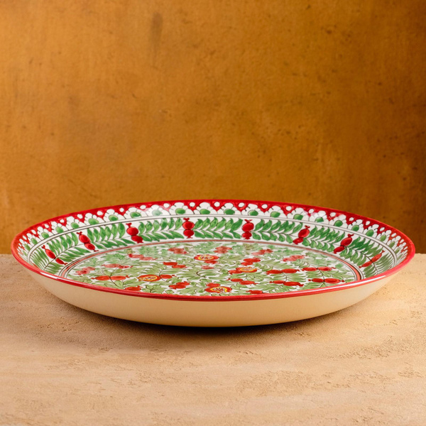 Блюдо Ляган Риштанская керамика, Керамика, диаметр37 см купить по низкой цене с доставкой в ...