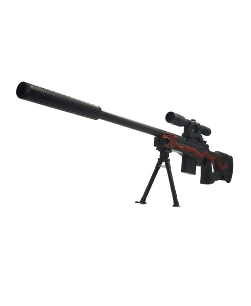 Ружье пневматическое детское АВП стреляющее пульками 6мм от MK Toy / Снайперская винтовка AWP ...